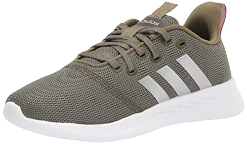 adidas Women's Puremotion Running Shoe, Focus Olive/Matte Silver/Wonder Mauve, 7