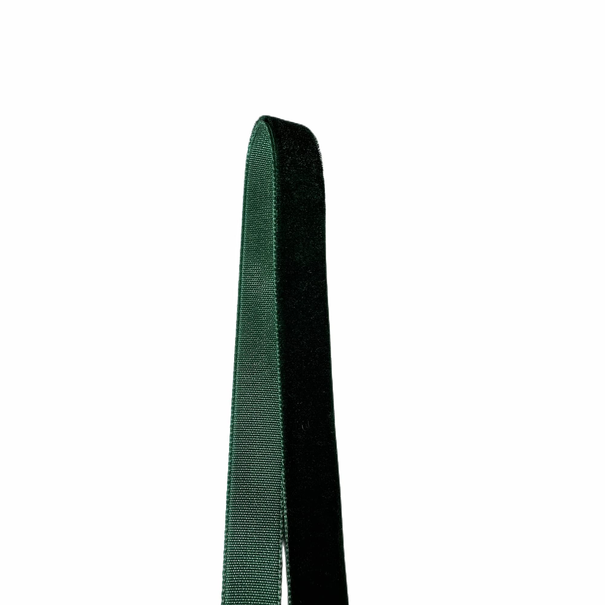 QIANF Vintage Green Velvet Ribbon, 3/8 Inch X 25Yd