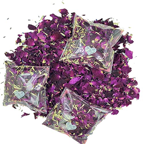 db11 Wedding Dried Flower Petal Confetti - 3/15/30 Packs for Party Decoration Table Girl Bridal Shower (3) Red