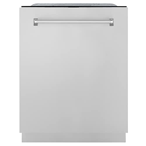 ZLINE 24" Monument Series 3rd Rack Top Touch Control Dishwasher in Stainless Steel with Stainless Steel Tub (DWMT-304-24)