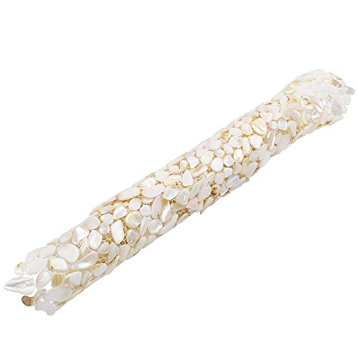 Ivy Hill Tile Pacif White Pebbles 11.81 in. x 11.81 in. Pearl Shell Mosaic Backsplash, Kitchen, Bathroom, Wall Tile (0.97 Sq. Ft. Sheet)