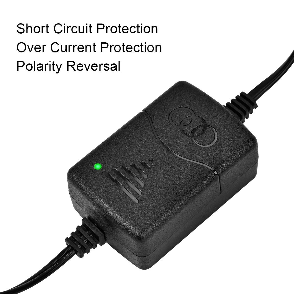 Trickle Battery Charger,12V 1250mA Smart Battery Charger Portable Car Battery Charger for 12V Lead-Acid Batteries