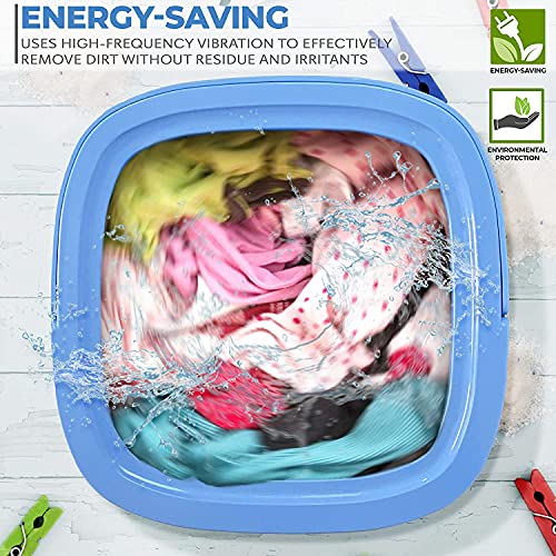 Folding Portable Mini Washing Machine,Ultrasonic Ozone sterilization,mini washing machine,Folding Washing machine For wash baby clothes, Apartment Dorm,Travelling,Gift for Friend or Family