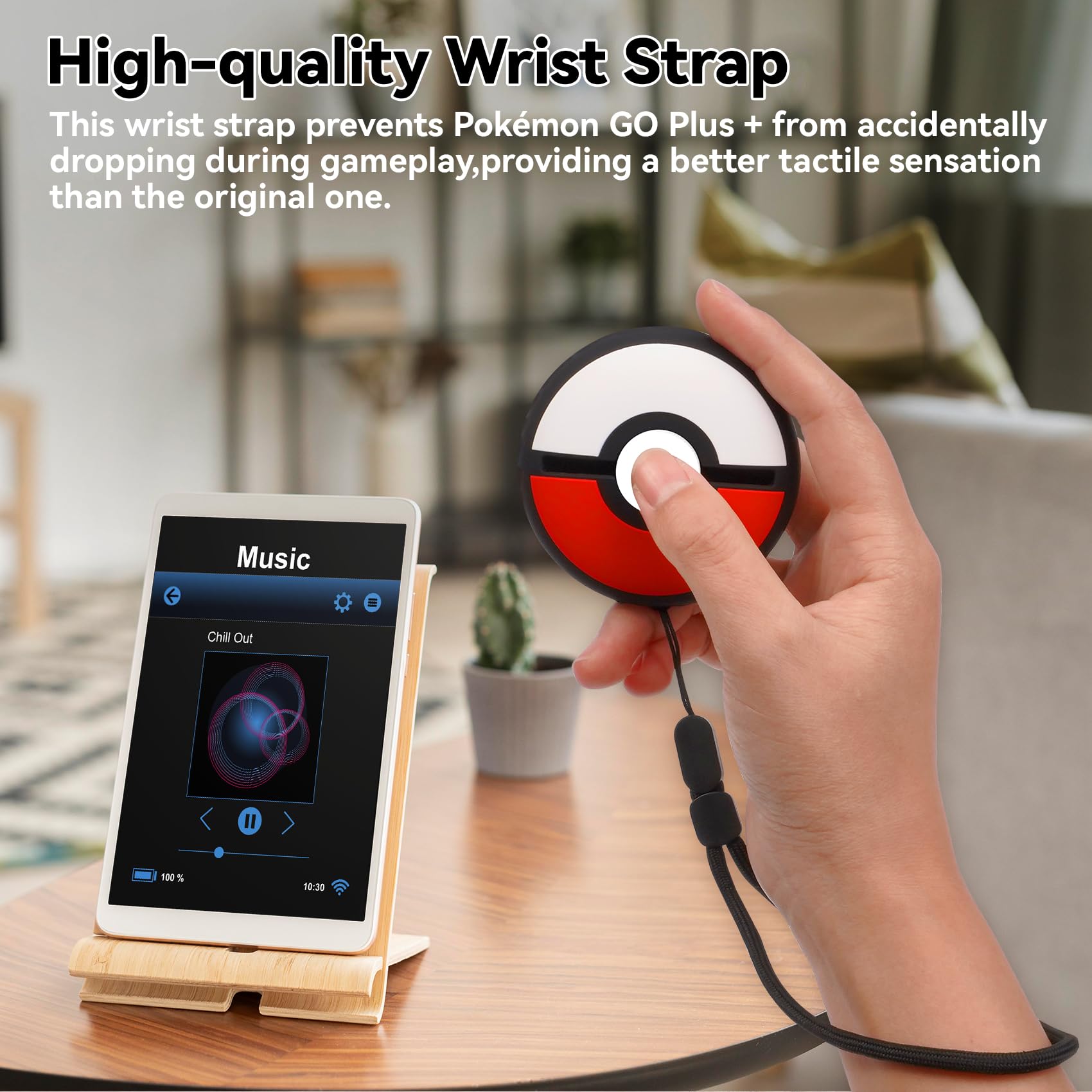Protective Case for Pokémon GO Plus + 2023, AOYYUBK 2 Pack Waterproof Soft Silicone Case with Wrist Strap,Shockproof Anti-Scratch Case Cover for Pokémon GO Plus +