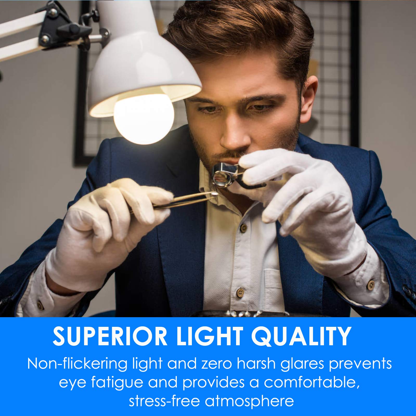 Energetic 75W Equivalent A19 LED Light Bulb, 3000K Warm White, Non-Dimmable LED Light Bulb, 1200lm, UL Listed, E26 Medium Base, 12-Pack
