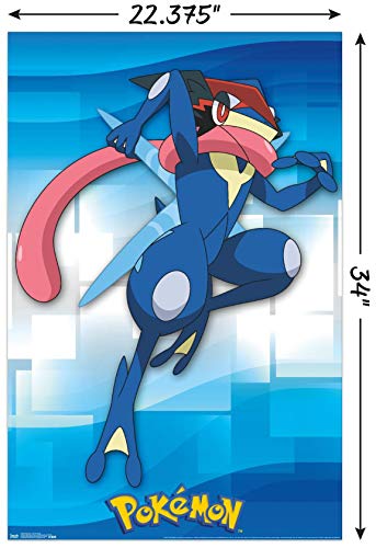 Trends International Pokémon - Ash-Greninja Wall Poster, 22.375" x 34", Unframed Version