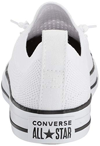 Converse Women's Women's Chuck Taylor All Star Shoreline Knit Slip On Shoe, White/Black/White, 9.5 M US