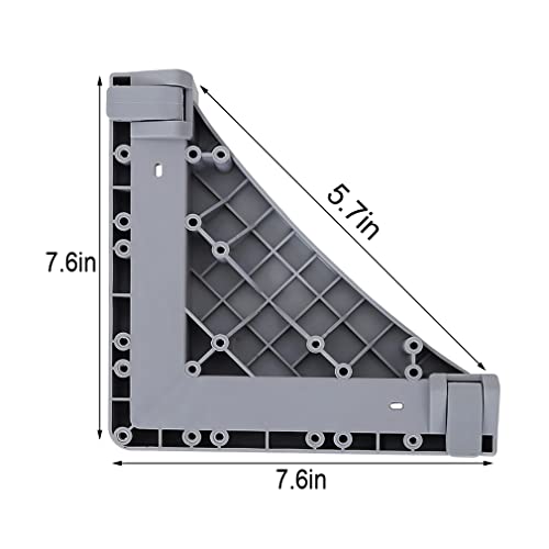 Stand for Fridge freezer Heightened 10" Adjustable Machine Stand Length/Width 17"-25" Air Conditioner Base Pedestal for Dishwasher Wooden Barrel, Prevent Scratch Dent (Legs:10",4Legs)