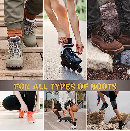 GEN BIGBOTTLE Set 2 Pairs Round Shoe Laces For Sneakers, Shoes & Boot; 39-79''Length, Athletic Shoelaces, Work Boot Laces, Heavy Duty Boot Laces (Grey, 49in)