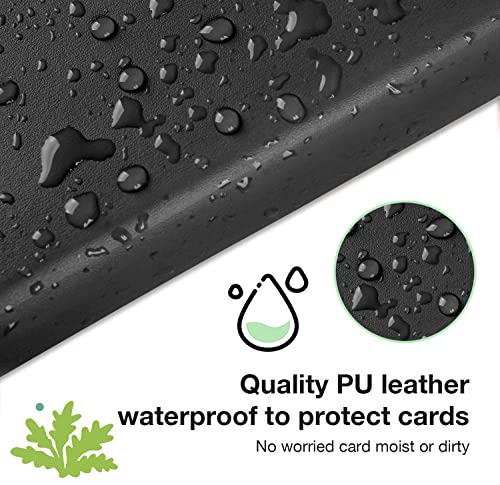LIUDU Card Binder 9-Pocket,720 Pockets Game Cards with 40 Sleeves,Trading Card Collection Zipper Binder Holder for Kids Gifts (Black 720Pockets)