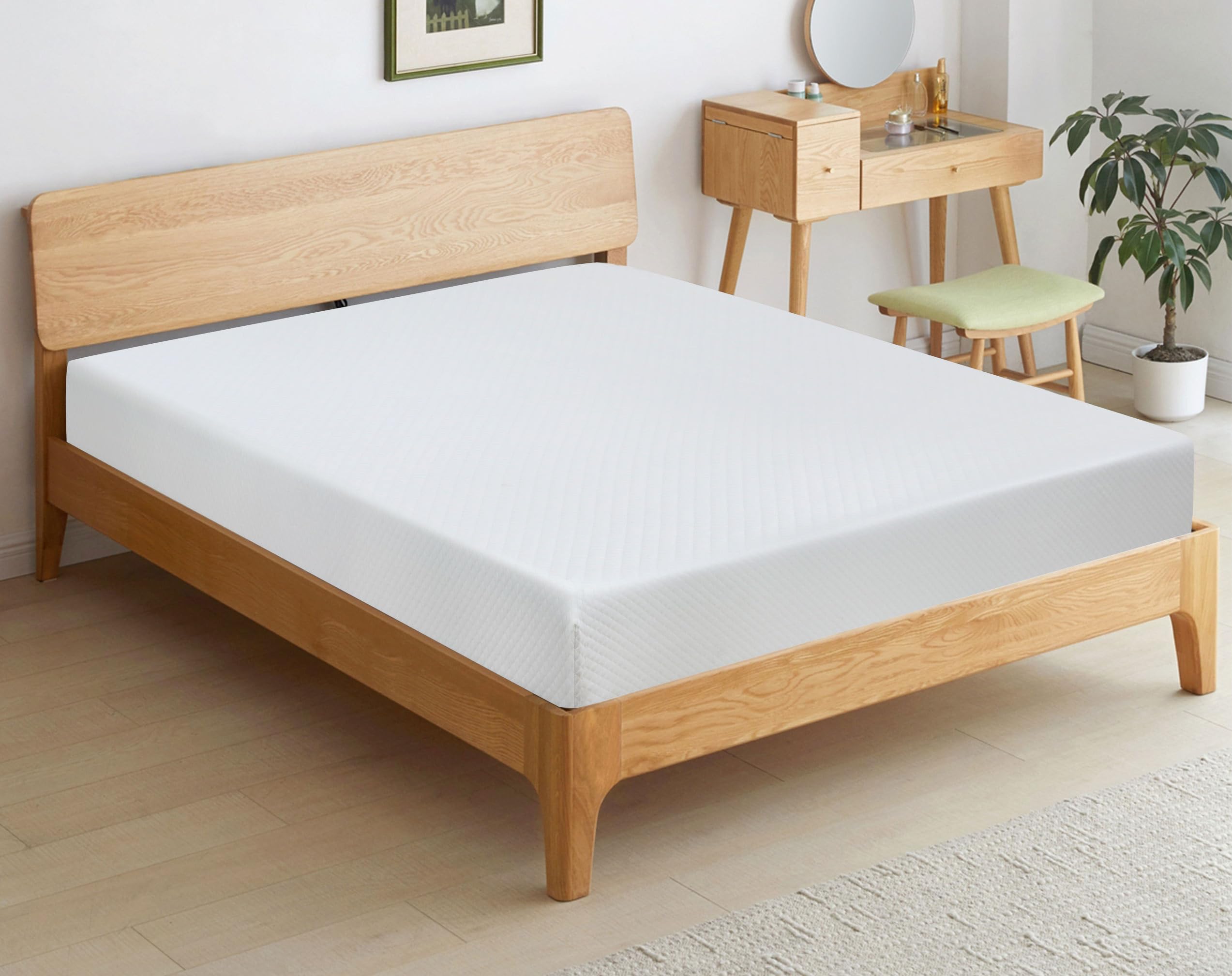 10 Inch King Mattress Gel Memory Foam Mattress, Medium Firm King Size Mattress in a Box for Cool Sleep, King Double Mattress with Breathable Cover, CertiPUR-US Certified, No Spring Need (10 in, King)