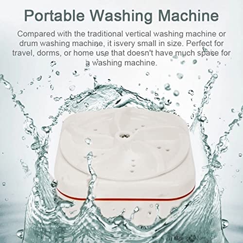 Leftwei Portable Washer Machine, 18W Mini Washing Machine Foldable Turbine Washing Machine Clothes Washing Machines Mini Clothes Washer for Socks Underwear T Shirt Ties