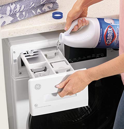GE GFQ14ESSNWW 24" Electric Front Load Washer Dryer Combo with 2.4 cu. ft. Capacity, 14 Cycles, Electronic Touch, in White