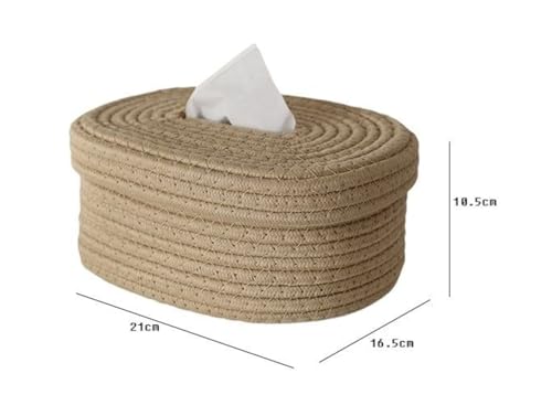WISELADY Scandinavian Style Tissue Box, Tissue Drawer Box, Simple Rectangular Storage Box for Living Room Table Napkin Organizer (Brown,Medium)