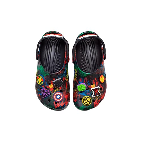 Crocs Kids' Superhero Clog , Marvel/Black, 5 Big Kid
