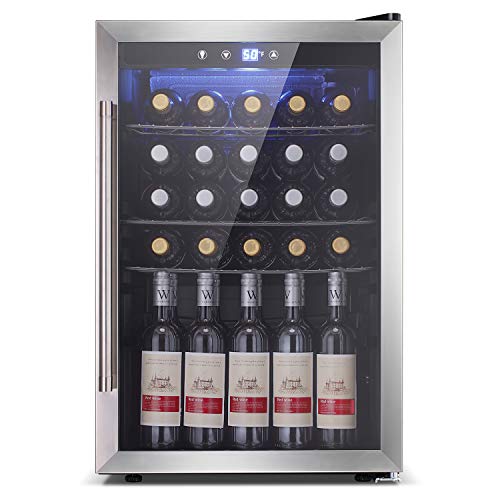 Antarctic Star Beverage Refrigerator Cooler-120 Can Mini Fridge Glass Door for Soda Beer or Wine β Glass Door Small Drink Dispenser Machine Touch Screen for Home, Office or Bar, 4.5cu.ft.β¦