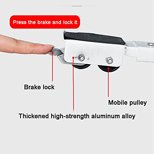 ASDQWER Washing Machine Base,Heavy Duty Expandable Appliance Roller Pair,Adjustable Refrigerator Rack-Drying,Rack-Refrigerator,Machine Base,Sturdy Feet,Gray,Four Packs