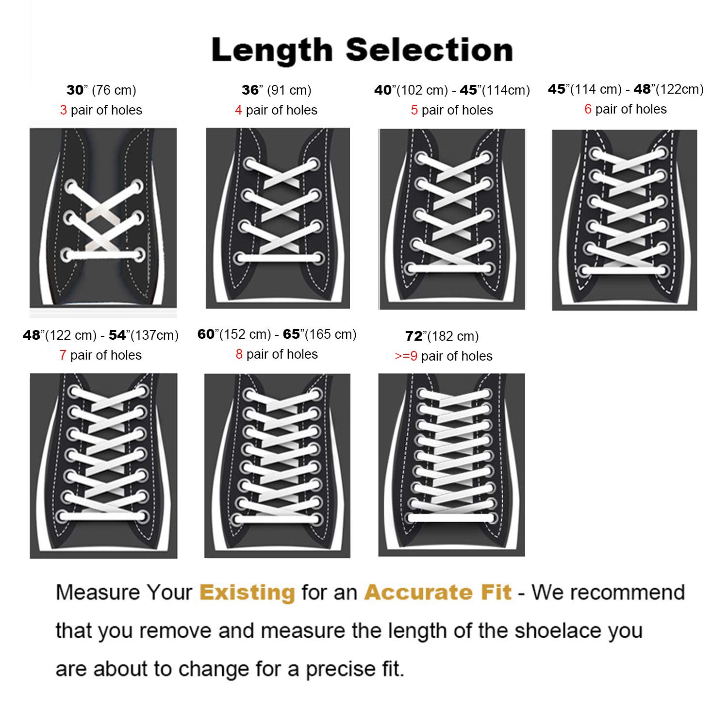 Stepace [2 Pairs Flat Shoe Laces for Sneakers 5/16 Width 30-72 Length 26 Color Shoelaces White 54(137 cm)