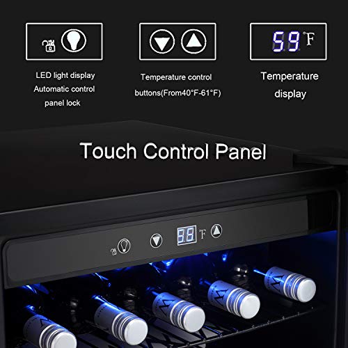 Antarctic Star Beverage Refrigerator Cooler-120 Can Mini Fridge Glass Door for Soda Beer or Wine β Glass Door Small Drink Dispenser Machine Touch Screen for Home, Office or Bar, 4.5cu.ft.β¦