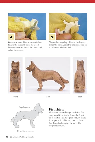 20-Minute Whittling Projects: Fun Things to Carve from Wood (Fox Chapel Publishing) Step-by-Step Instructions & Photos to Whittle Expressive Figures; Wizards, Gargoyles, Dogs, & More for Gift-Giving