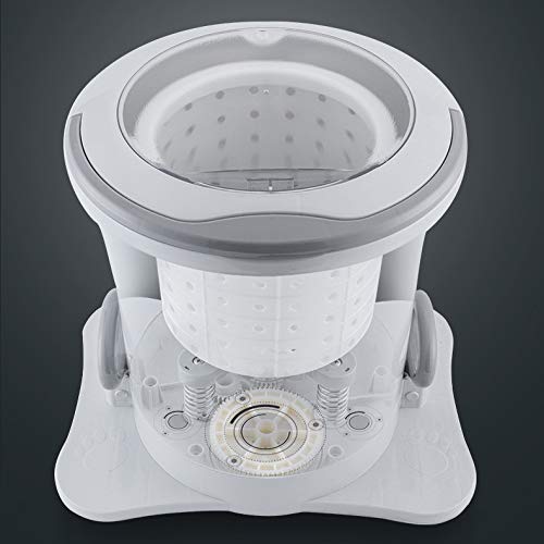 Portable Compact Spin Dryer Mini Non-Electric Manual Laundry Drying Machine Hand Powered for Camping Apartments Clothes