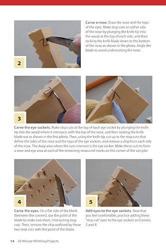 20-Minute Whittling Projects: Fun Things to Carve from Wood (Fox Chapel Publishing) Step-by-Step Instructions & Photos to Whittle Expressive Figures; Wizards, Gargoyles, Dogs, & More for Gift-Giving
