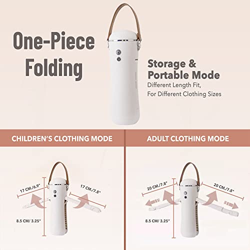 Sanivery Electric Portable Dryer for Clothes - Mini Clothes Dryer with Shoe Drying Attachment, Foldable Drying Rack, Super-Quiet Motor, and UV Light - Compact Travel Dryers for RV and Apartments