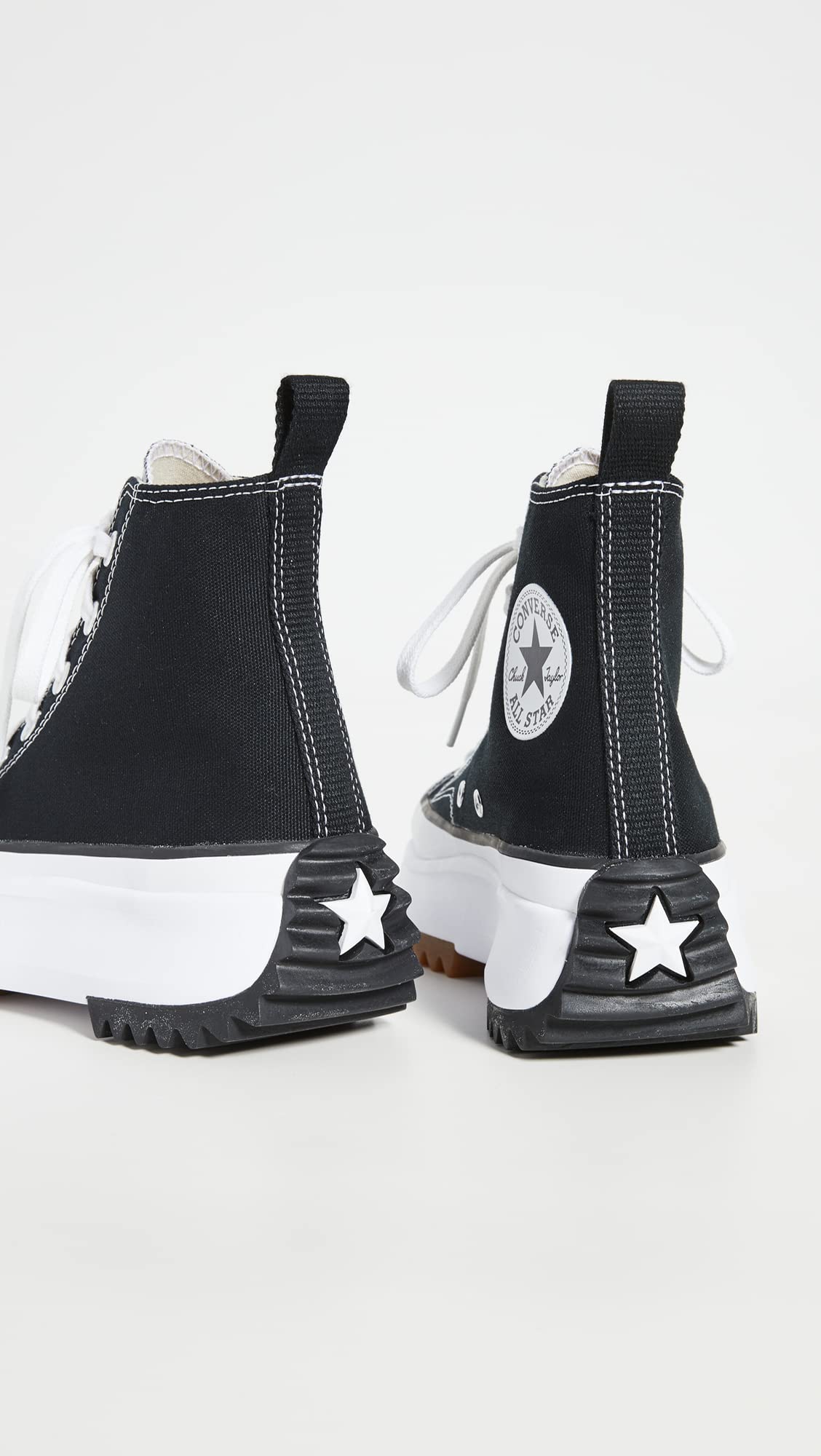 Converse Run Star Hike Hi Sneakers, Black/White/Gum, 7.5 US Women/6 US Men