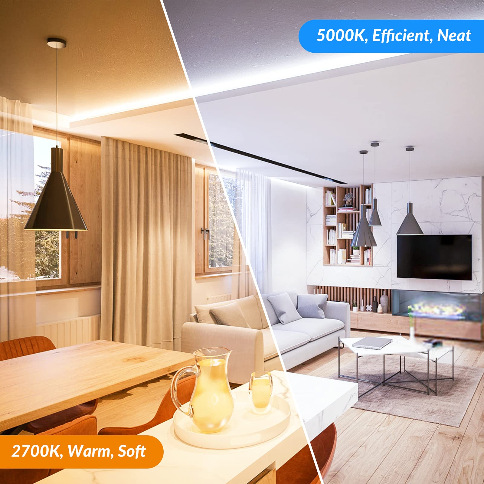 Dimmable Vintage LED Edison Light Bulbs 100W Equivalent, 8W ST58 Daylight White 5000K 1200Lumens ST19 Antique LED Filament Bulbs, E26 Base, Clear Glass, CRI90+, Great for Home Bathroom Kitchen(4 Pack)