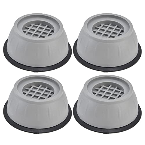 Milltrip Washing Machine Cushion, 4pcs Washing Machine Pad Shockproof Noise Cancelling Prevent Slip Washer Foot Cushion for Refrigerator Dryer(Large Diameter 9CM)