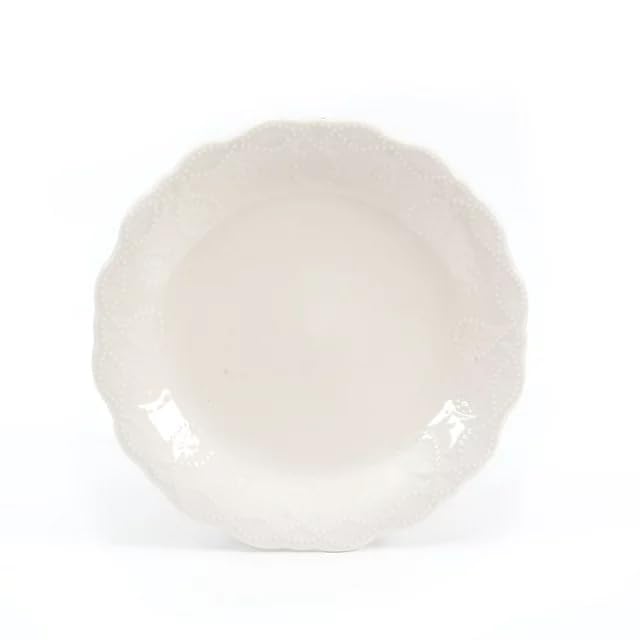 Cowgirl Lace 12-Piece Dinnerware Set, Linen