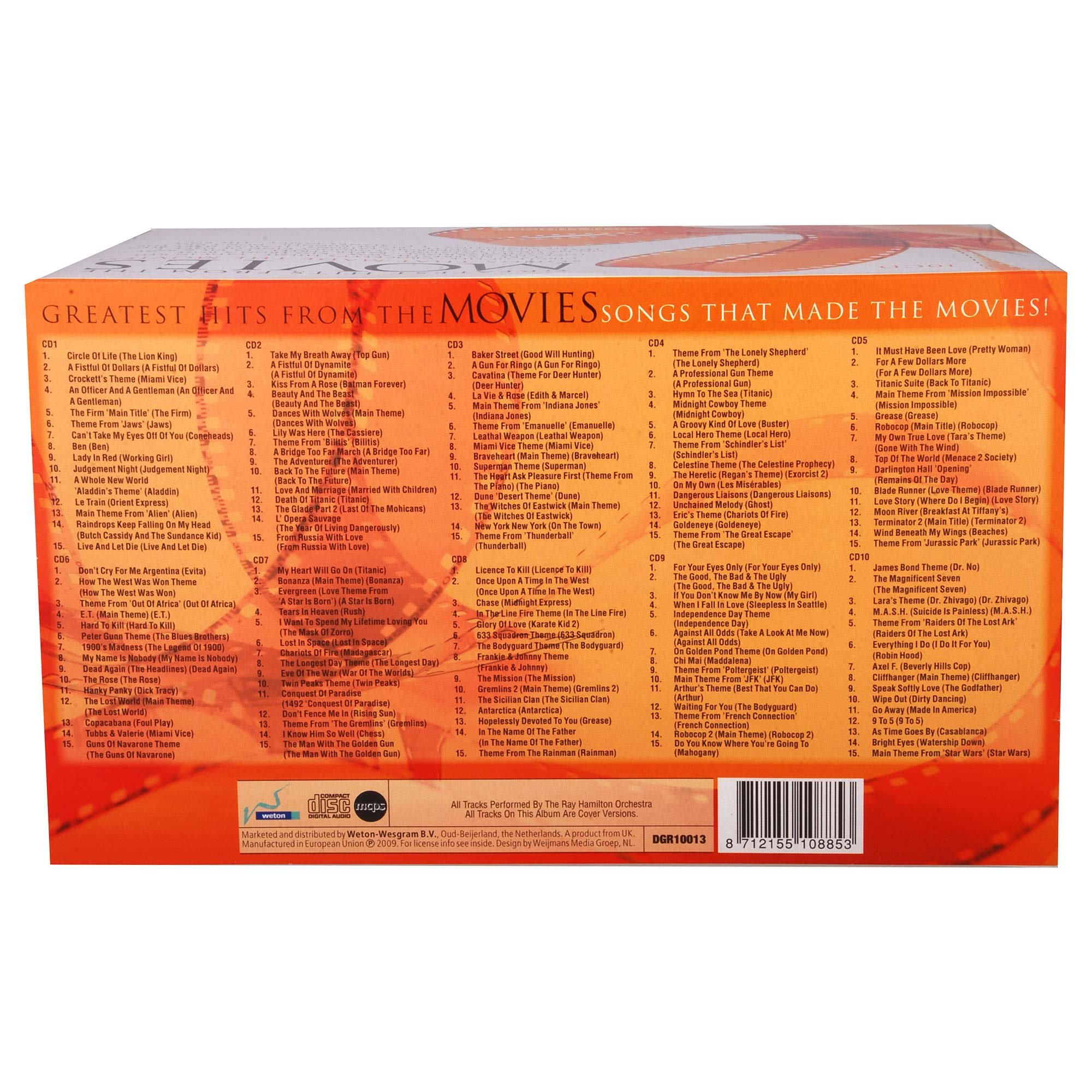 Greatest Hits From The Movies-10Cd