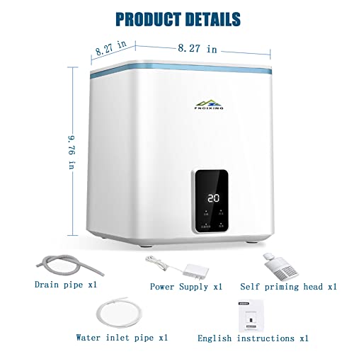 Small Washing Machine Mini Washer Fully Automatic Mini Small Portable Clothes Washing Machine Underwear Washer Electric Compact Laundry Machines Desktop Washing Machine(White)