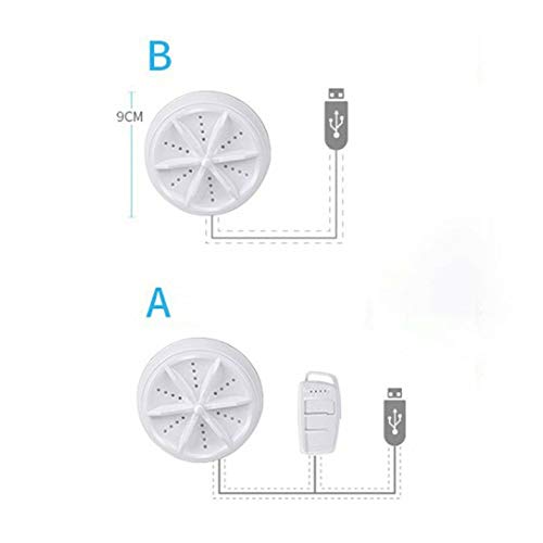 Ultrasonic Turbo Washing Machine Portable Travel Washer Air Bubble and Rotating Mini Washing Machine