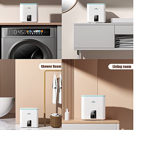 Small Washing Machine Mini Washer Fully Automatic Mini Small Portable Clothes Washing Machine Underwear Washer Electric Compact Laundry Machines Desktop Washing Machine(White)