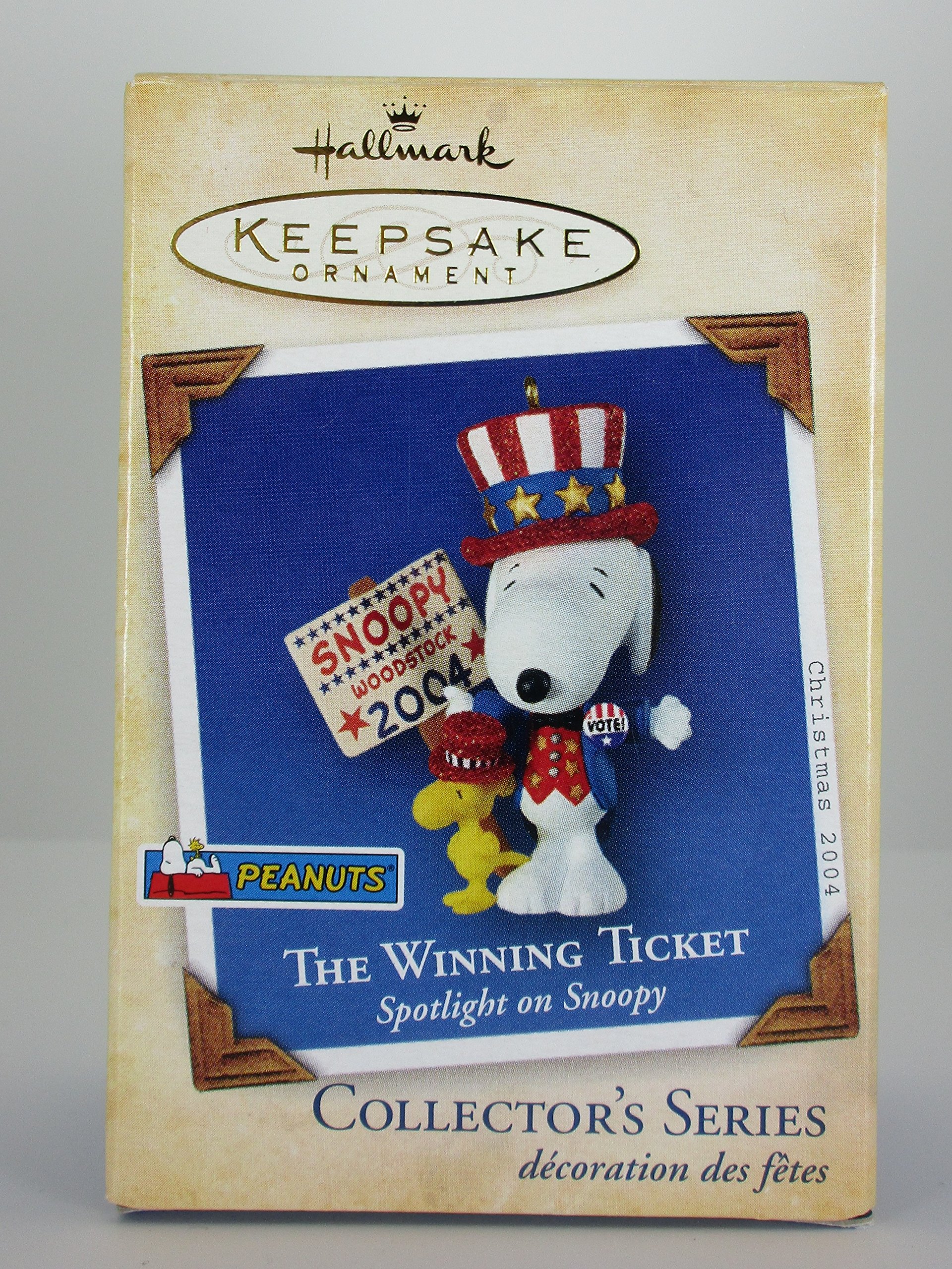 Hallmark Keepsake Ornament The Winning Ticket Spotlight on Snoopy Collector's Series