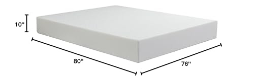 Ayoiow 10 King Mattress Memory Foam King Mattress, 10 inch Gel Memory Foam Mattress for A Cool Sleep, Bed in A Box, Green Tea Infused, Certipur-Us Certified