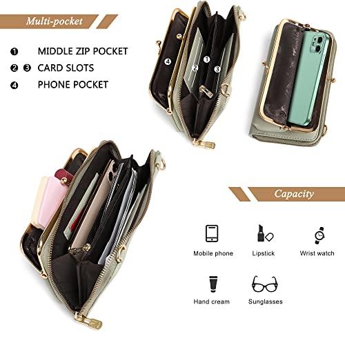 Montana West Small Crossbody Bag for Women Western Style Cellphone Purse Wallet Bag Travel Size With Strap MWC-121GN