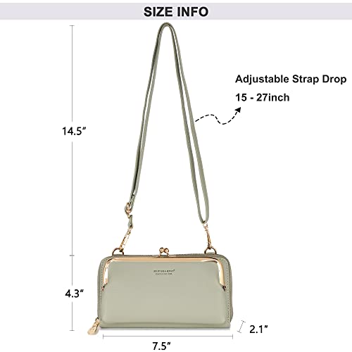 Montana West Small Crossbody Bag for Women Western Style Cellphone Purse Wallet Bag Travel Size With Strap MWC-121GN