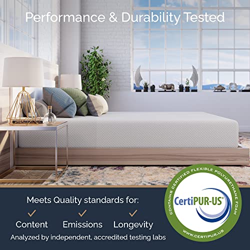 Loosh King Size Mattress, 10" Cool Gel Memory Foam Mattress Moisture Wicking Fabric, Cool Sleep & High-Density Orthopedic Support & Comfort - CertiPUR-US Certified, Bed in Box
