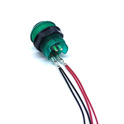 Arcity 2 Pcs Arcade Cable Wire LED Button Power Cable Daisy Chain 0.110 Inch /2.8mm Terminals Jumper Wire Harness Lighted Up 20 LED Arcade Buttons for USB Encoder, MAME, Arcade1Up, Raspberry Pi,PC New