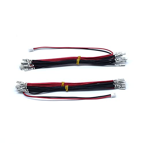 Arcity 2 Pcs Arcade Cable Wire LED Button Power Cable Daisy Chain 0.110 Inch /2.8mm Terminals Jumper Wire Harness Lighted Up 20 LED Arcade Buttons for USB Encoder, MAME, Arcade1Up, Raspberry Pi,PC New