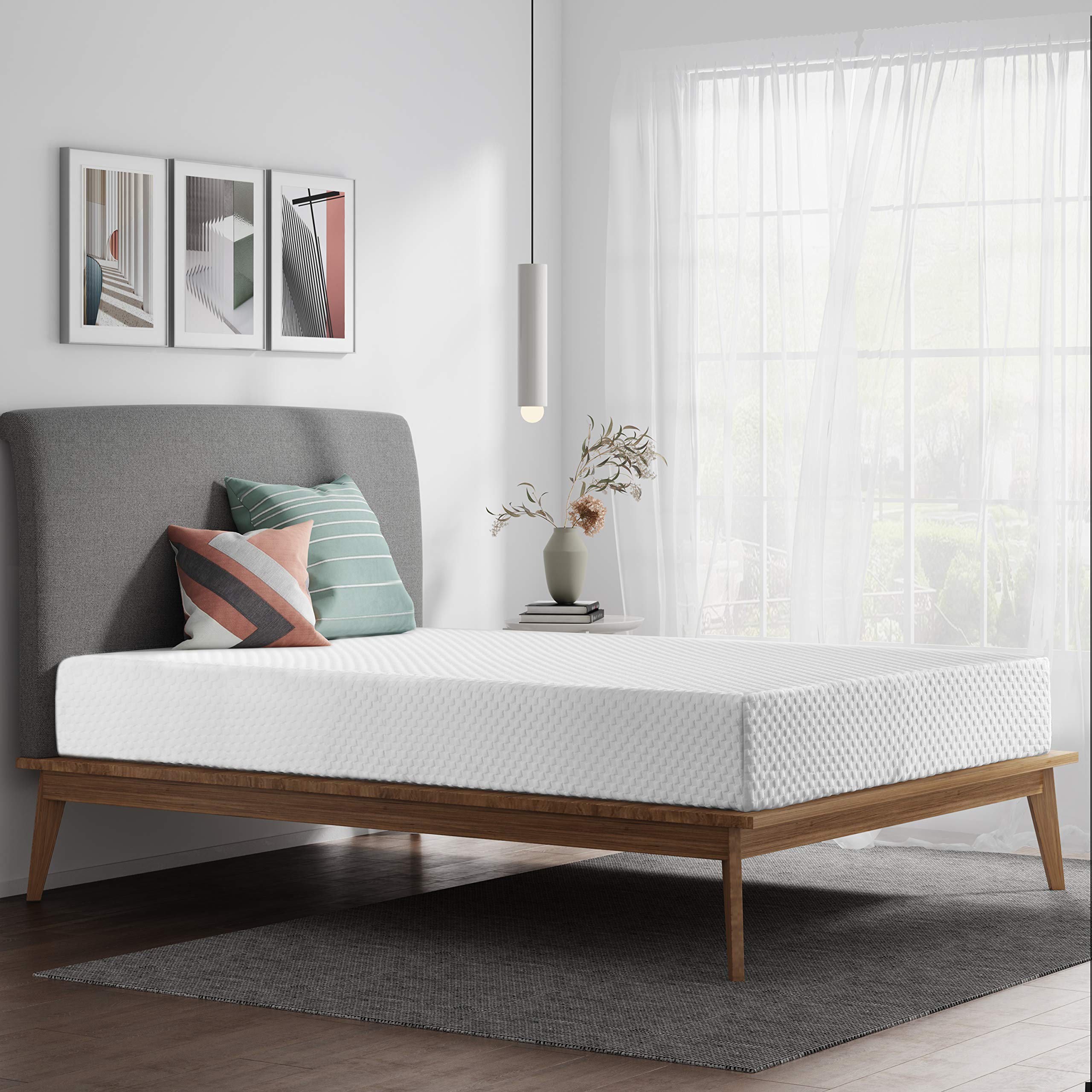 AnwickNomo King Mattress, 10 inch Gel Memory Foam Mattress in a Box, Green Tea Cooling Gel Infused, Breathable Bed Comfortable Mattress for Cooler Sleep Supportive & Pressure Relief