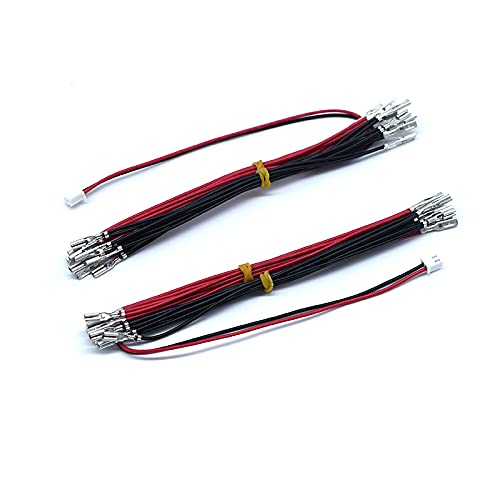 Arcity 2 Pcs Arcade Cable Wire LED Button Power Cable Daisy Chain 0.110 Inch /2.8mm Terminals Jumper Wire Harness Lighted Up 20 LED Arcade Buttons for USB Encoder, MAME, Arcade1Up, Raspberry Pi,PC New