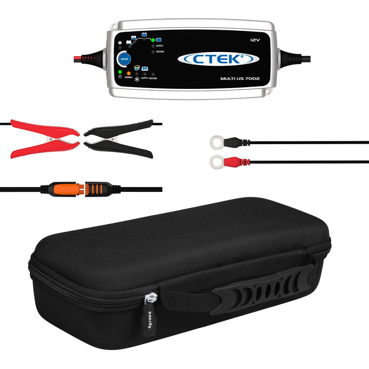 Aproca Hard Travel Storage Case Fit CTEK (56-353) Multi US 7002 12V Battery Charger.