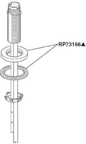 Delta Faucet RP73166SS Trinsic, Handle Base and Gasket, Stainless