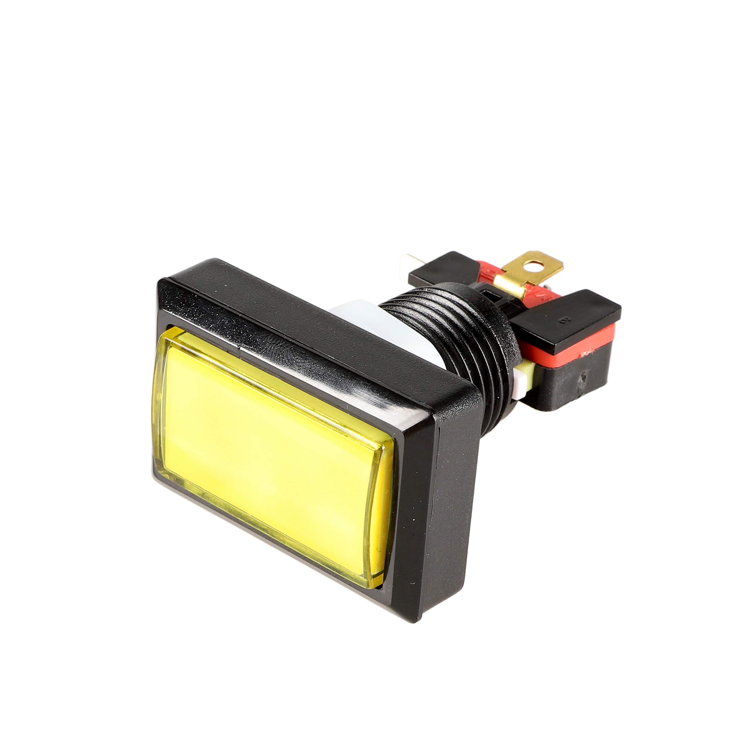 EG STARTS 6X Arcade Rectangle LED Push Buttons Switch for Arcade Machine Games Mame Jamma Parts 12V
