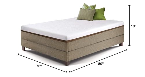 Live and Sleep Ultra 10 Inch Gel Memory Foam Mattress in A Box - Medium Balanced, Cool Bed in A Box, Certipur Certified - Advanced Body Support - King Size