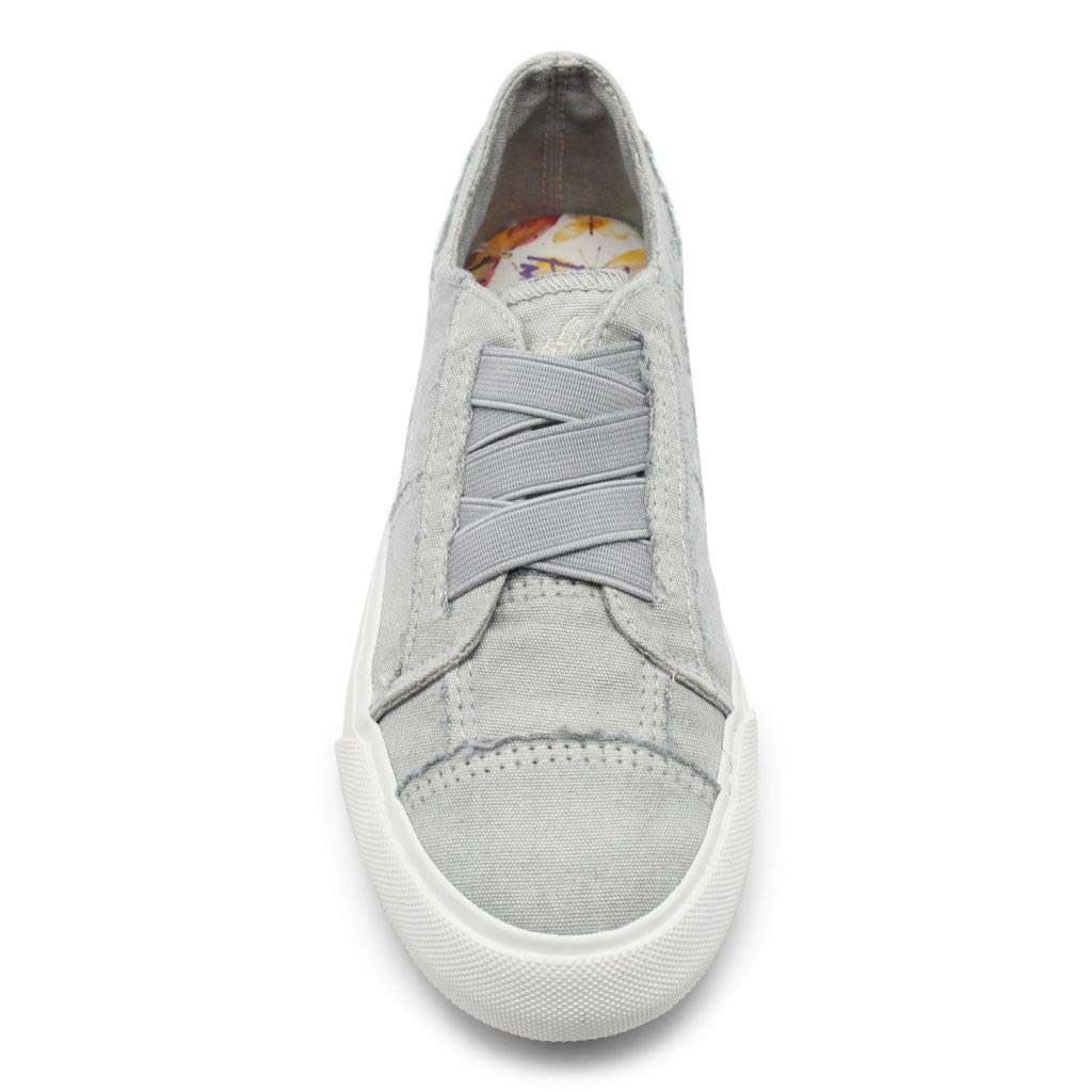 Blowfish Malibu Marley - Shoes for Women - Canvas Upper - Rubber Outsole - Cushioned Fabric Footbed Sweet Gray Color Washed Canvas 7 M