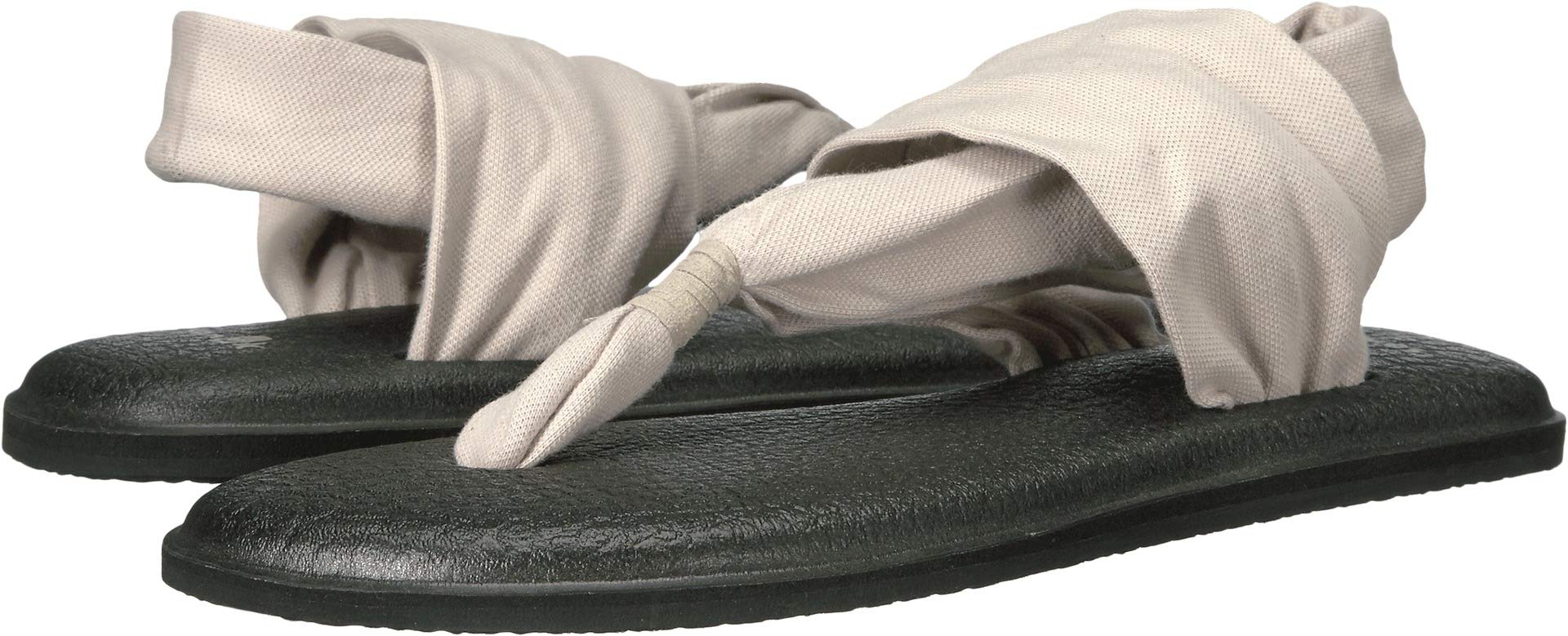 Sanuk Women's Yoga Sling 2 | Sandals for Women | Yoga Sandals For Women | Memory Foam Footbed | Two-Way Stretch Upper, Light Natural, 8